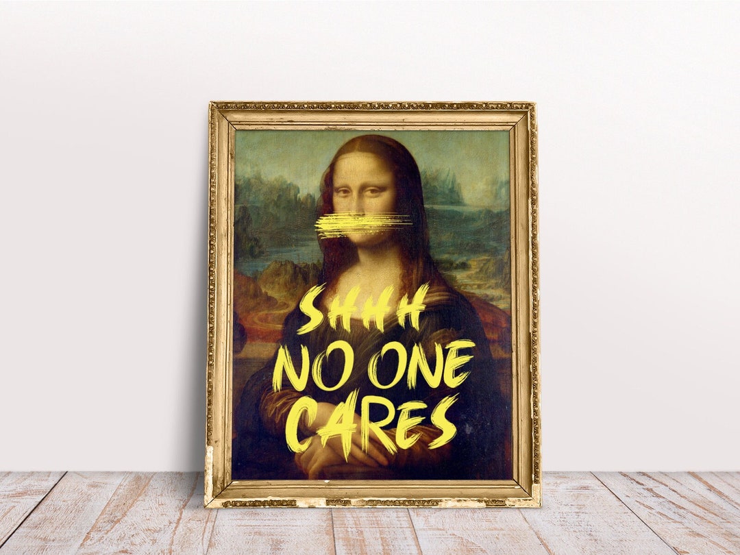 Mona Lisa Reproduction Print, Funny Altered Art, Eclectic Wall Art ...
