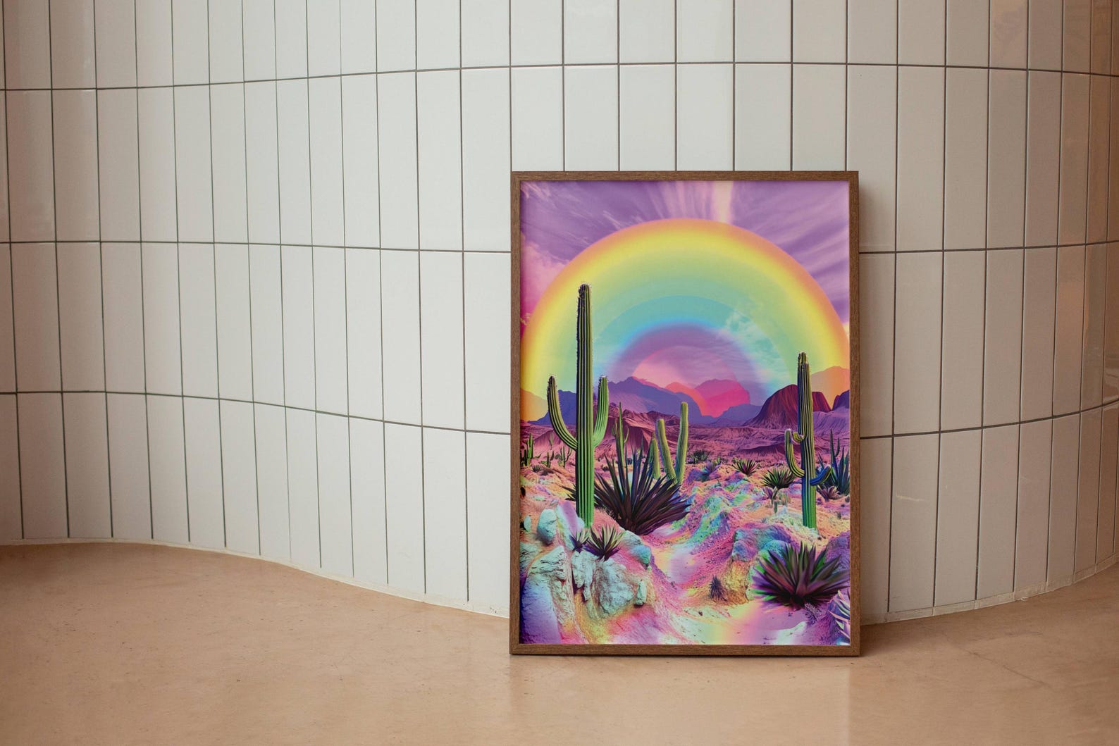 Psychedelic Poster, Trippy Wall Art, Surreal Art Print, Desert Wall Art ...