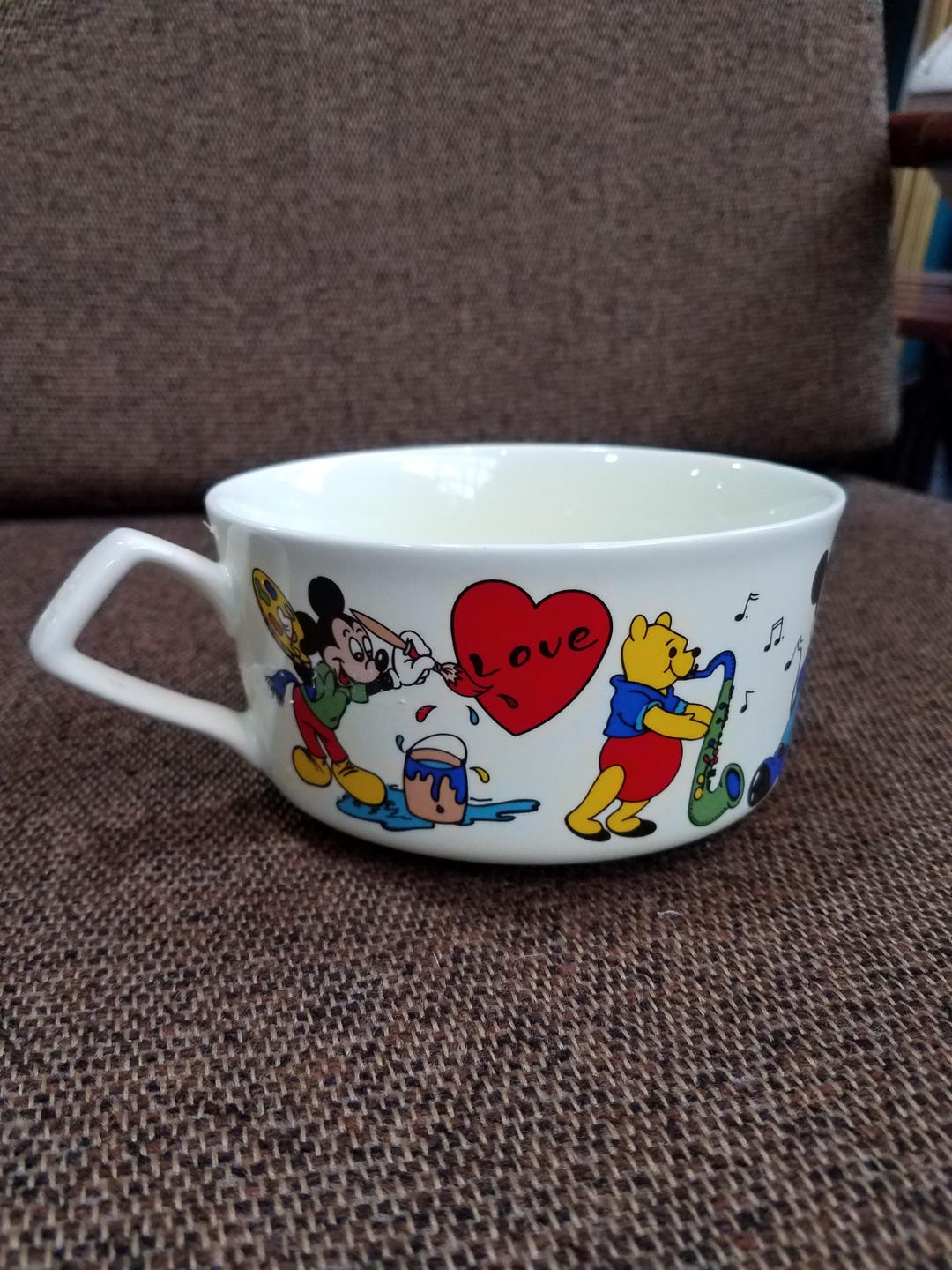 Mickey Mouse and Pooh Disney Soup Cup - Etsy