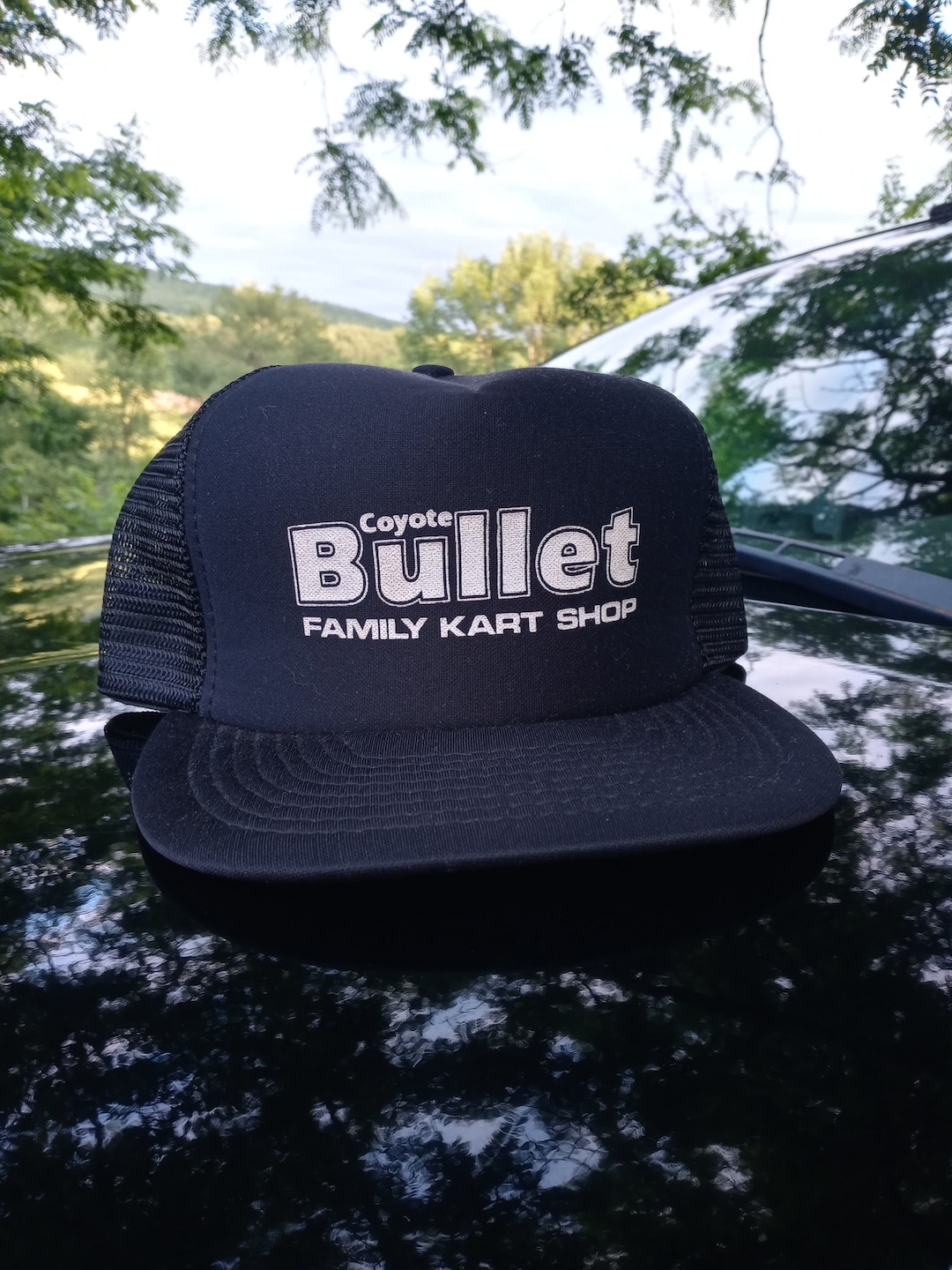 Vintage 80s Coyote Bullet Go Kart Trucker Hat - Etsy
