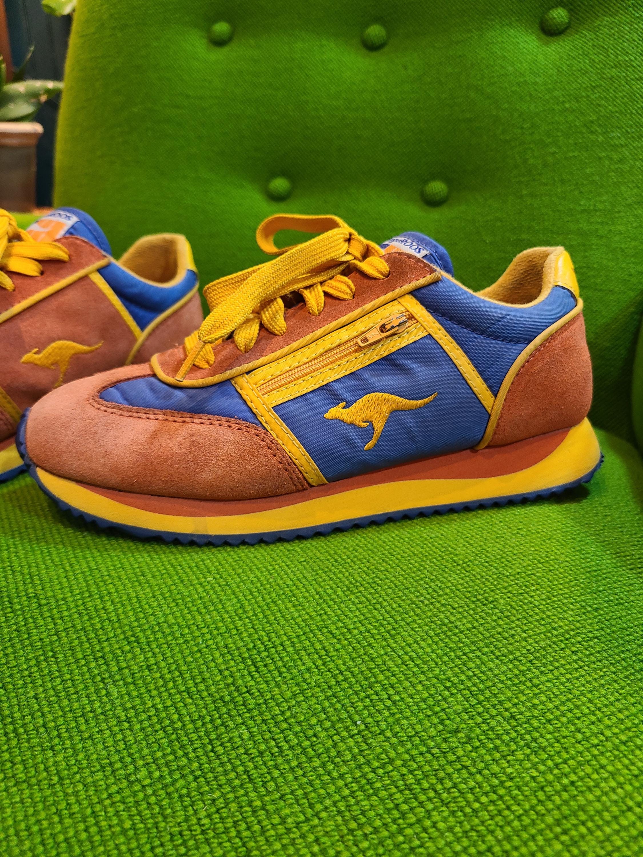 Vintage Orange Kangaroos Zip Pocket Sneakers - Etsy