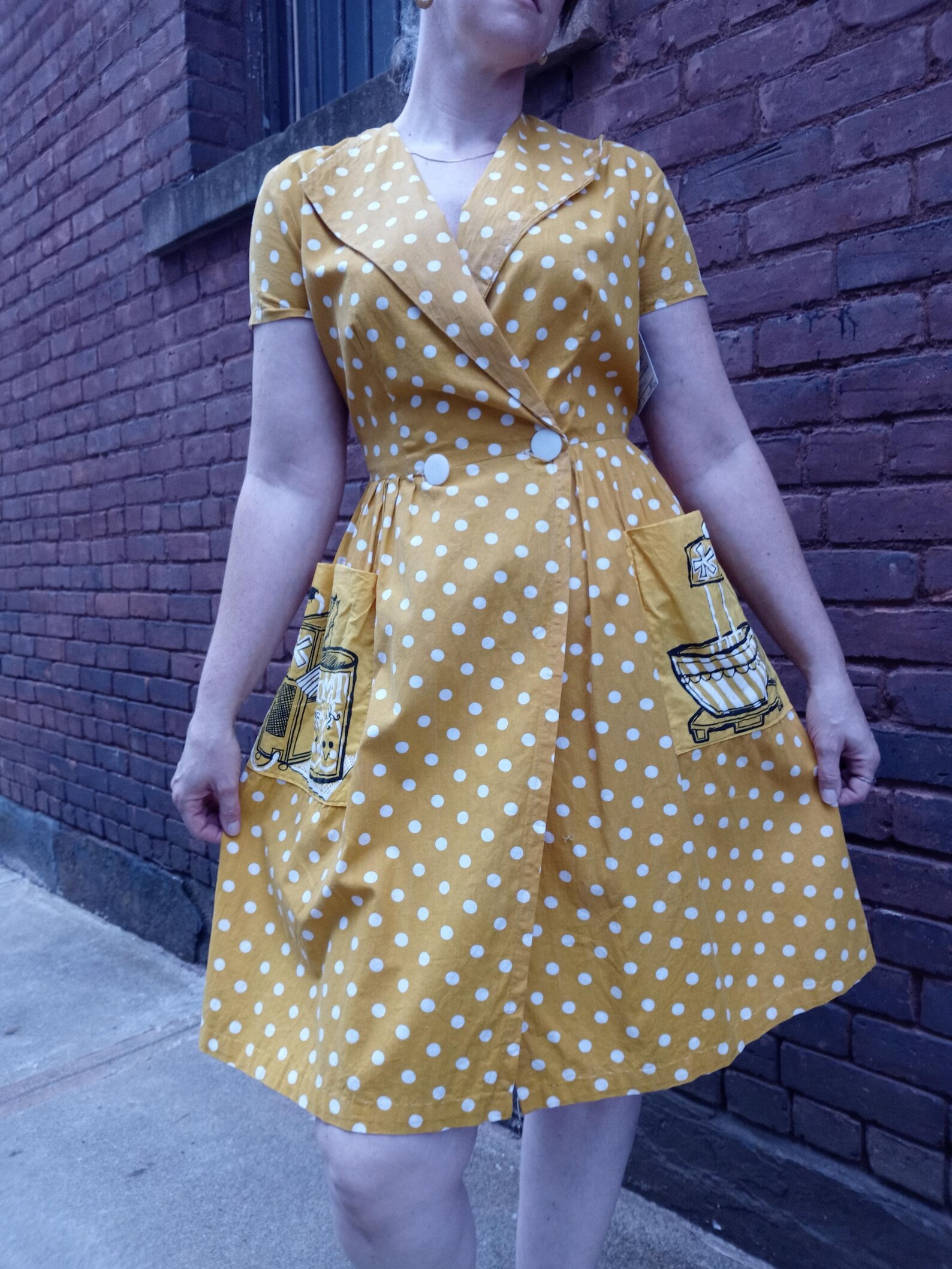 50s Princess Peggy House Dress - Etsy