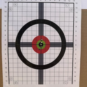Printable 25-yard Zeroing Targets | 50/100/200/300 Yard Adjusted Zero ...