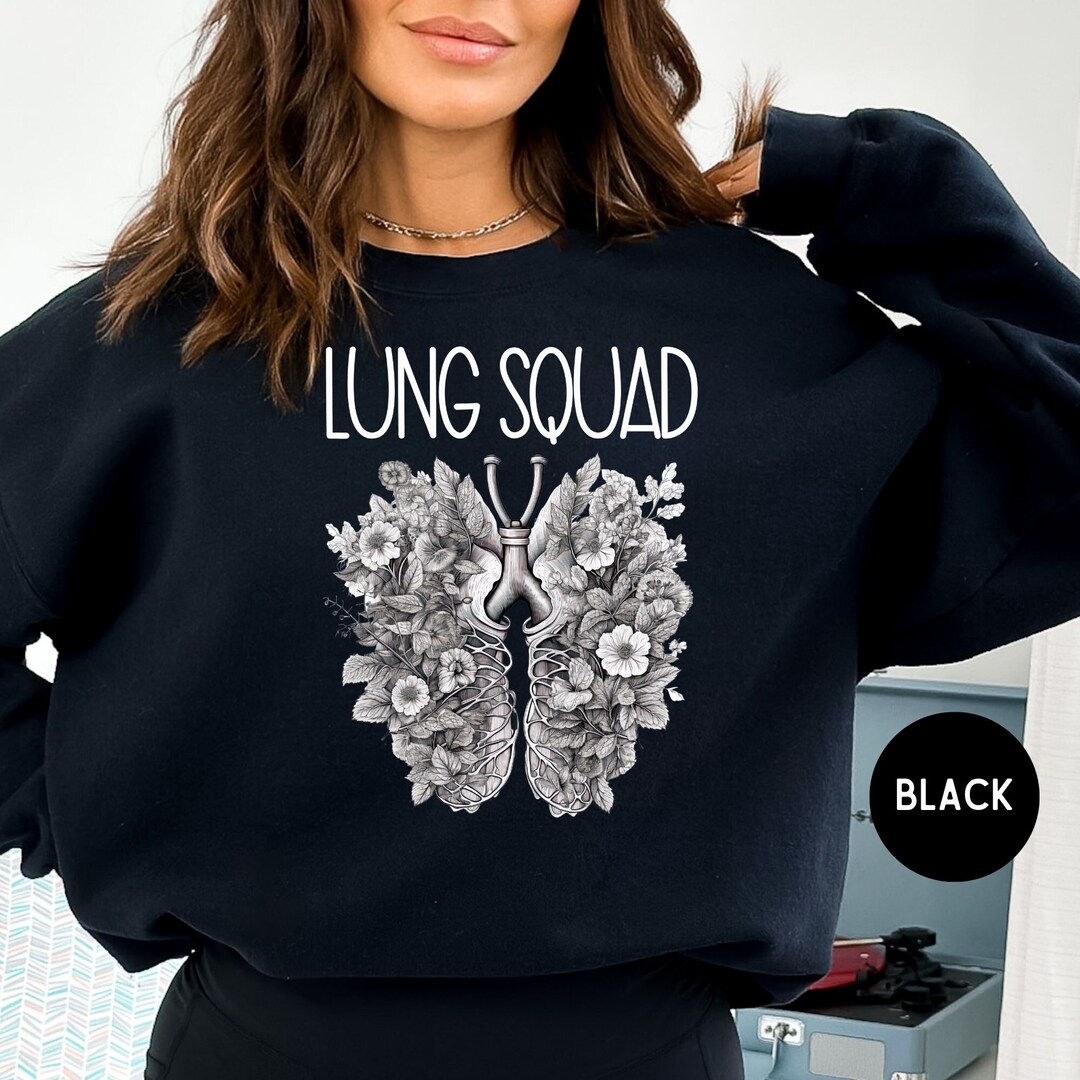 Lung Squad Sweatshirt Gift Lung Sweatshirt Lung Therapist - Etsy