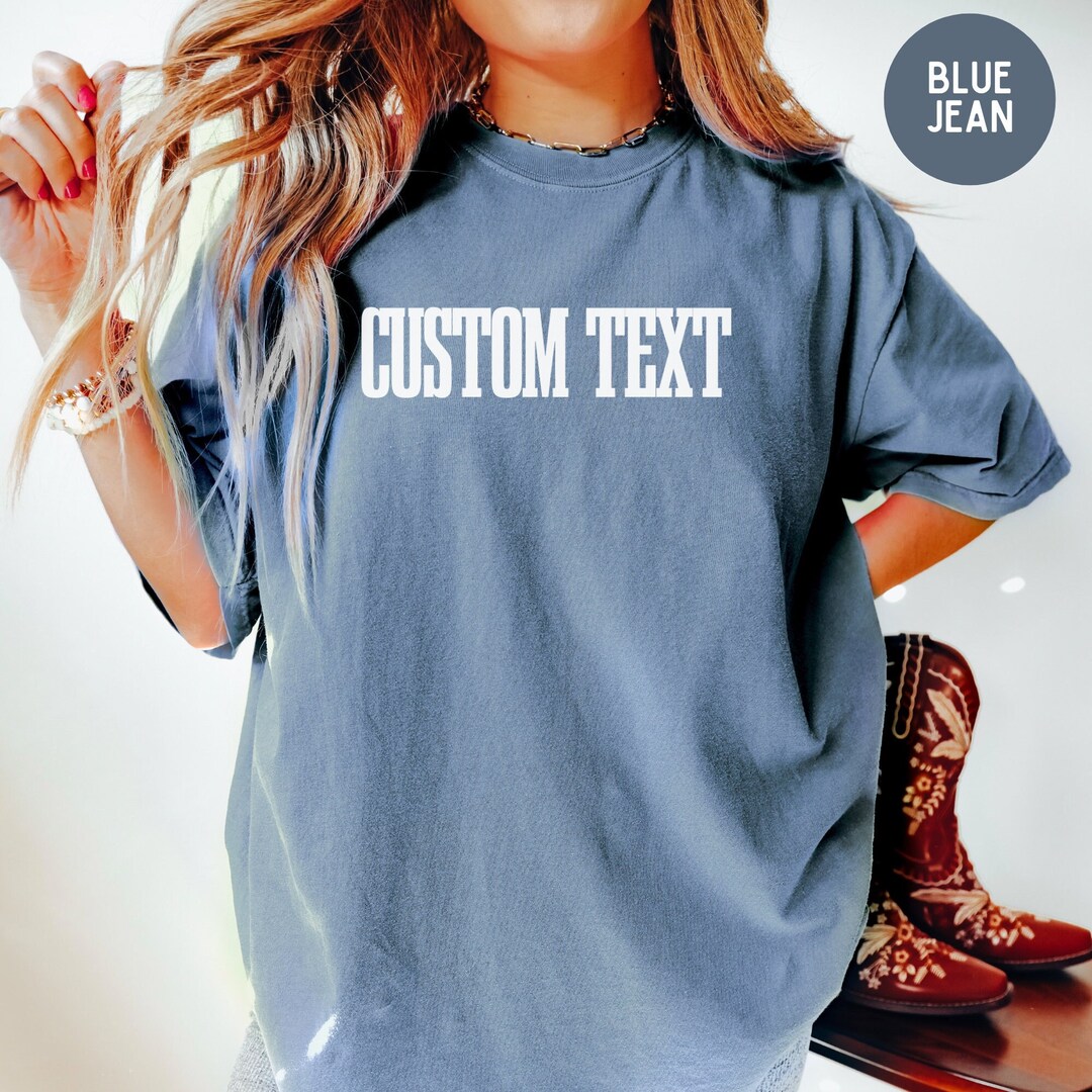 Custom Comfort Colors Oversized Shirt, Personalized Gift Ideas ...