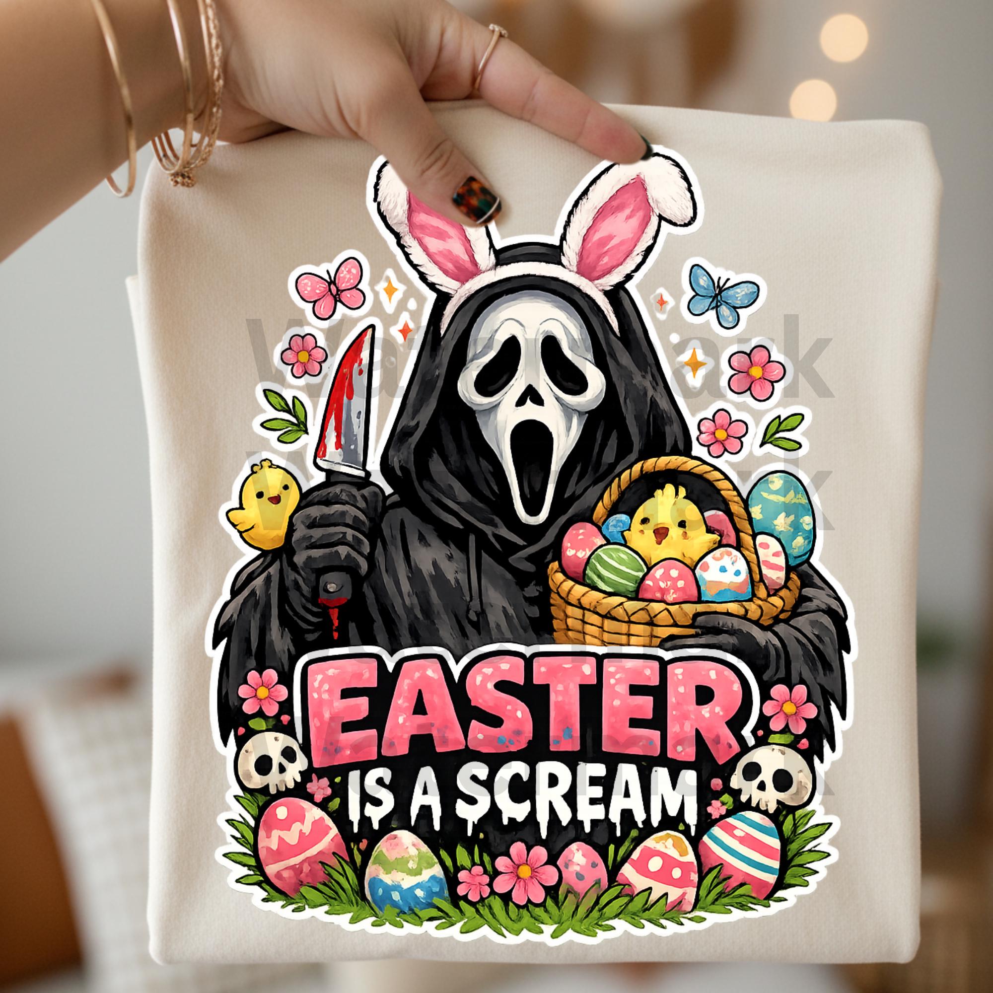 Spooky Easter PNG | Easter is A Scream Horror Bunny Design | Funny ...