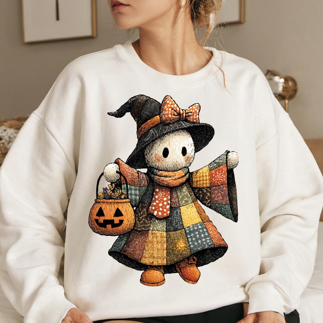 Spooky Ghost PNG: Retro Witch Hat, Fall Halloween (digital Download - Etsy
