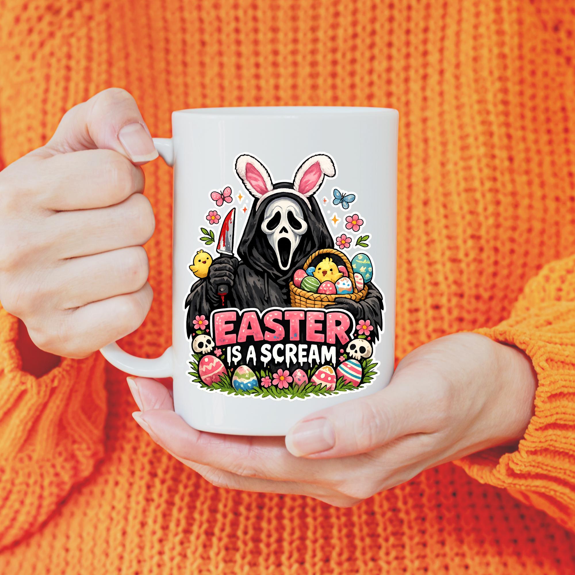 Spooky Easter PNG | Easter is A Scream Horror Bunny Design | Funny ...