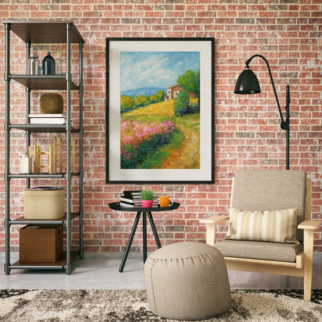 Monet Landscape Art Print: Italian Countryside Painting (digital ...