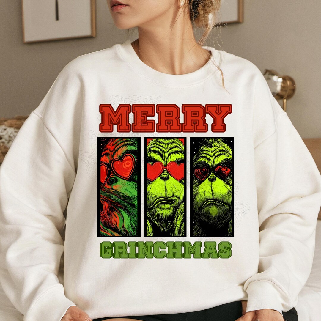 Merry Grinchmas Trippy Grinch PNG - Psychedelisches Grinch-Gesicht in ...