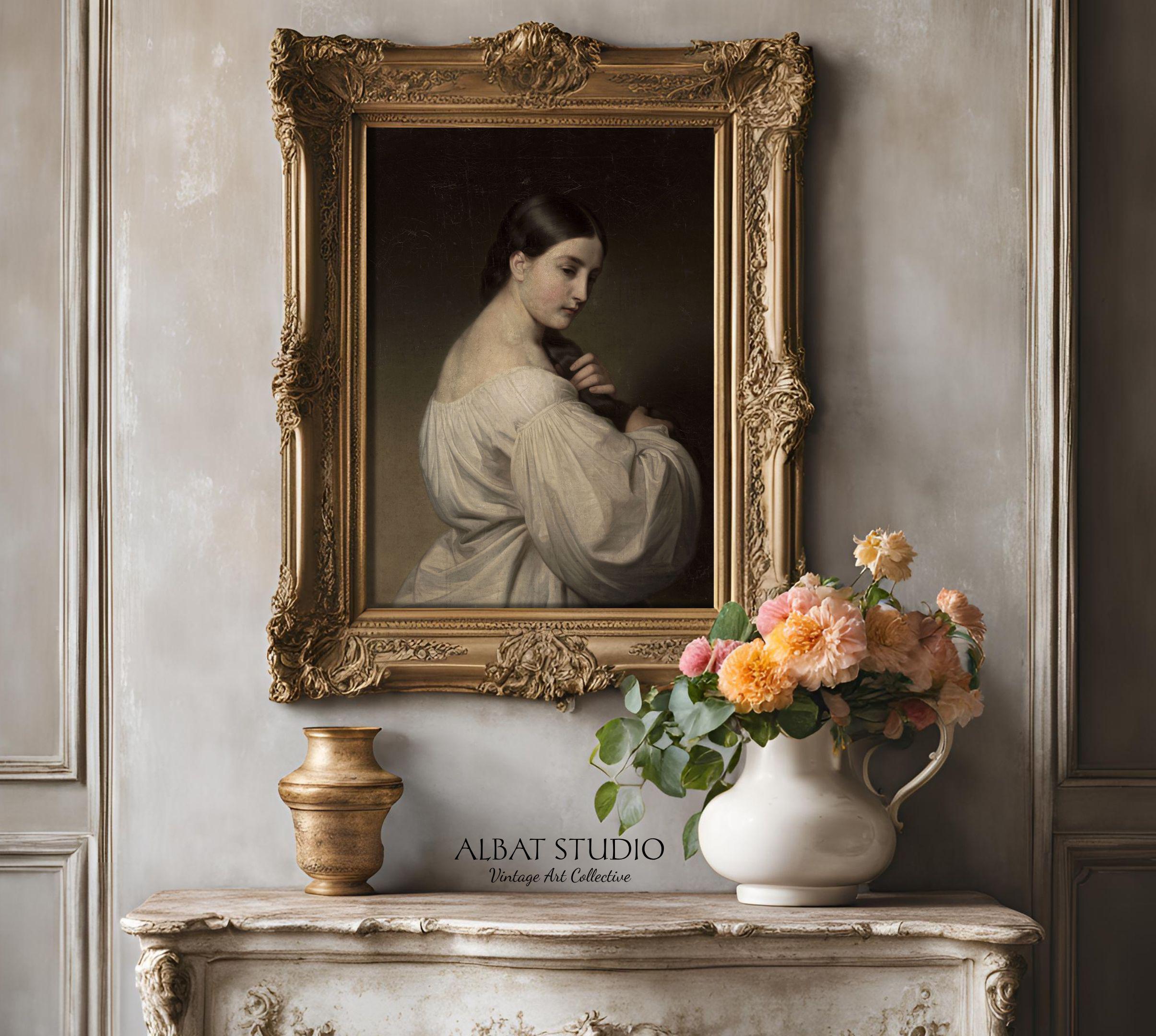 Vintage Woman Portrait | Antique Lady Print | Digital Download | P48 - Etsy