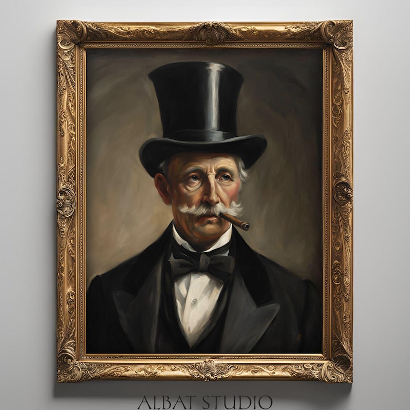 Vintage Gentleman Paintings - Etsy
