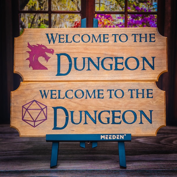 Welcome to the Dungeon Sign - Etsy