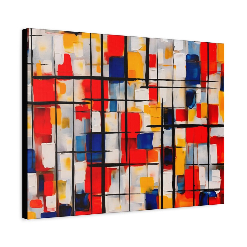 Mondrian Wall Art Dutch Painting Piet Mondrian Art De Stijl Painting ...