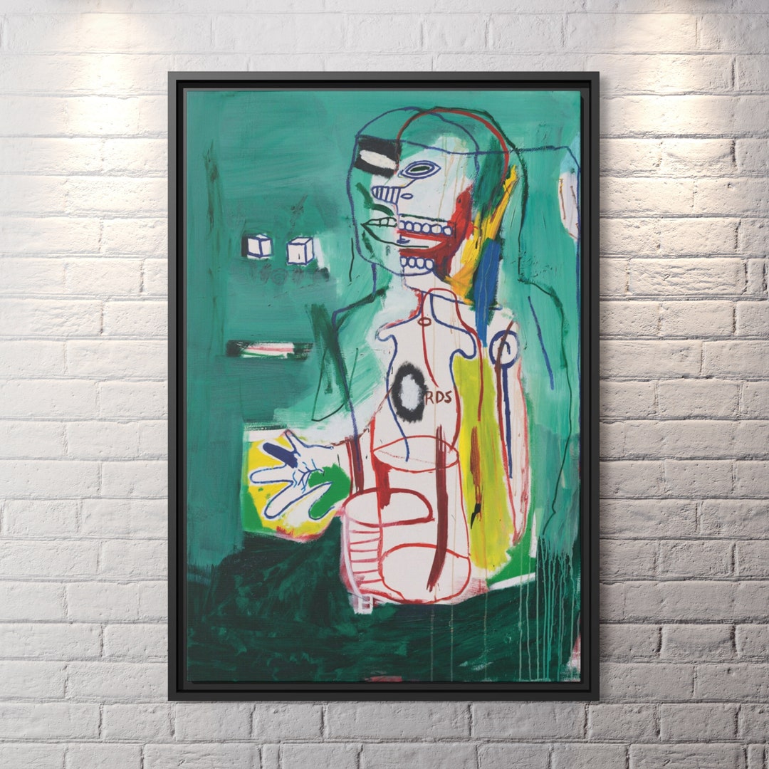 Wall Art Basquiat Print Canvas Basquiat Modern Art Extra Large Canvas ...