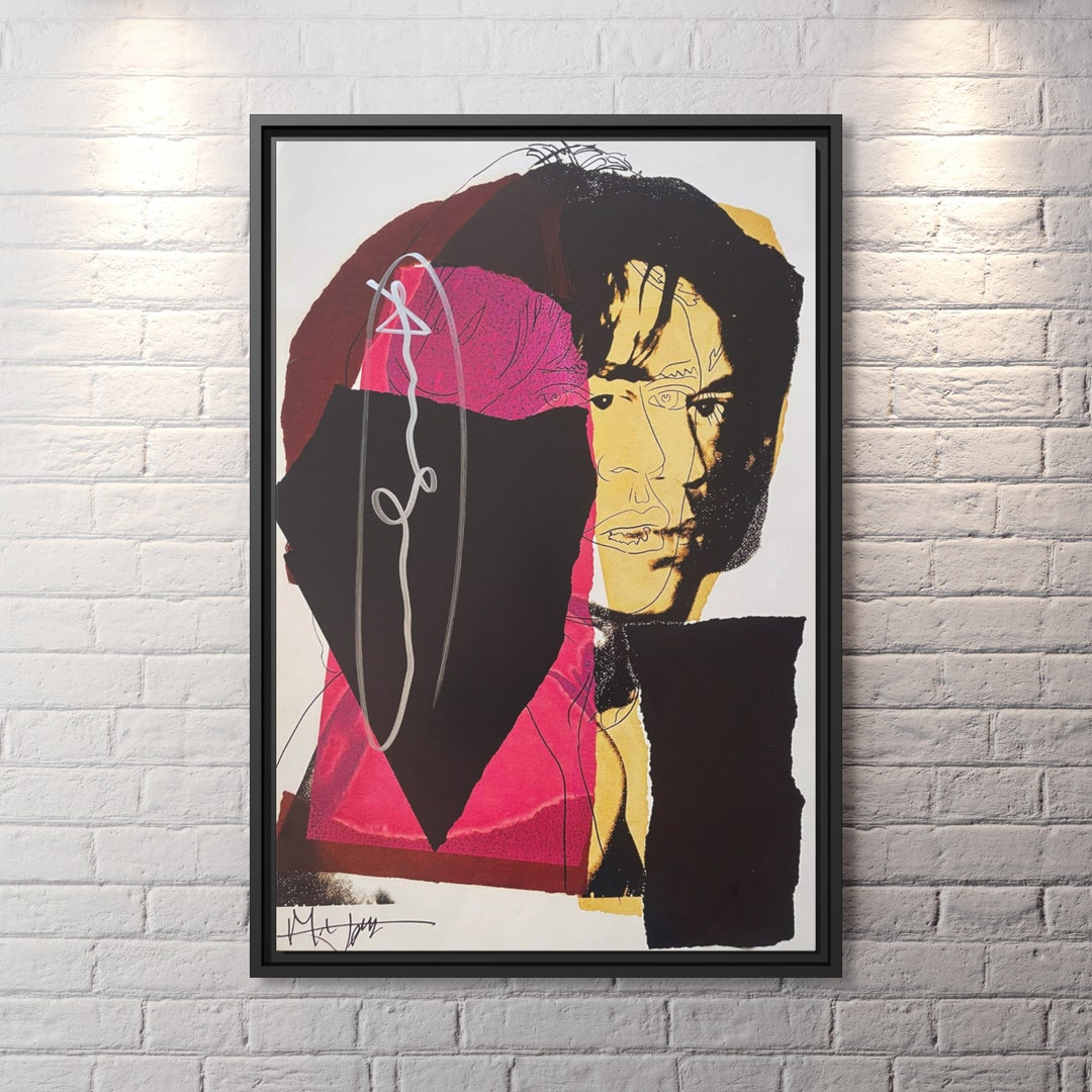 Mick Jagger Rolling Stones Pop Art Andy Warhol Modern Wall Art Decor ...