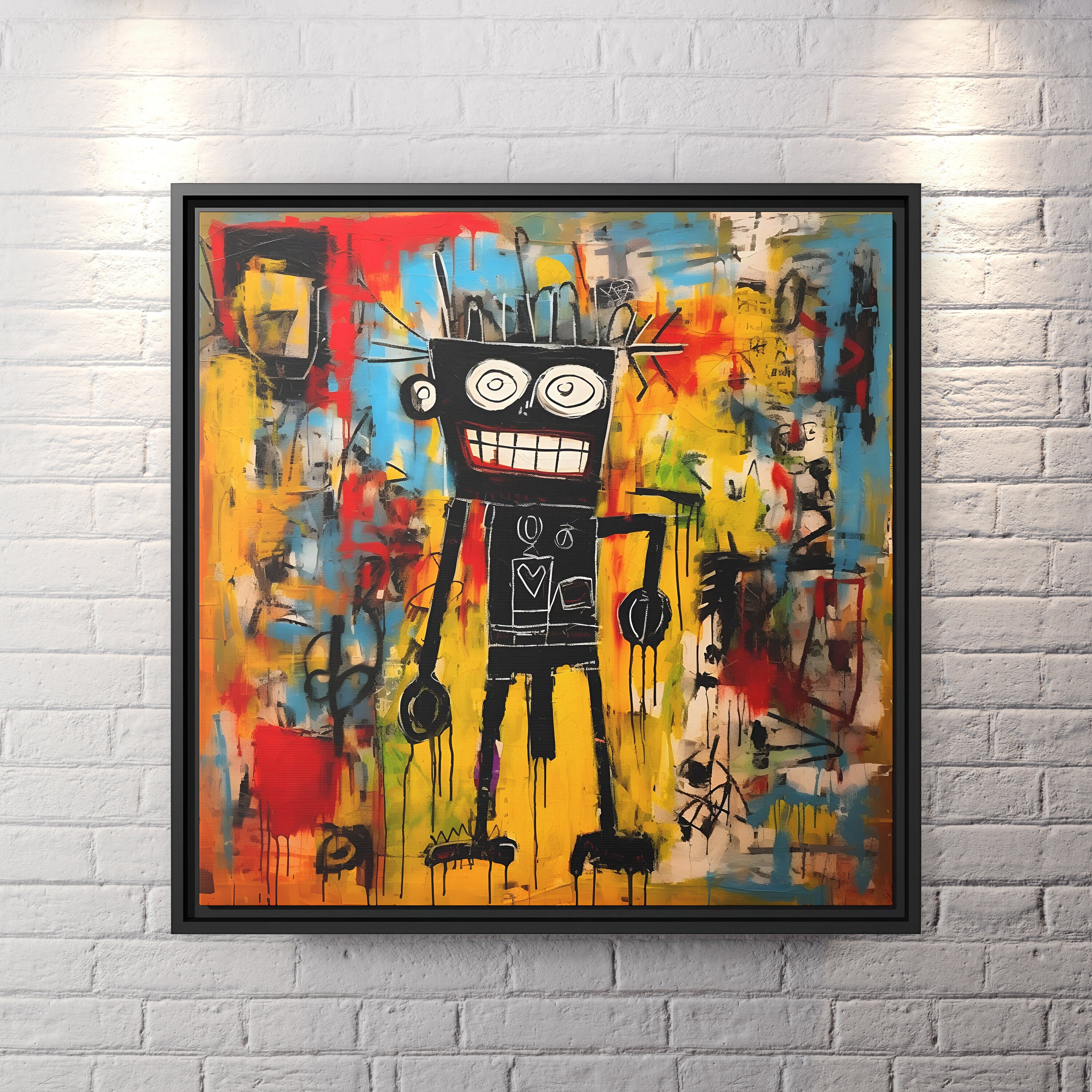 Jean Michel Basquiat Canvas Neo Expressionism Modern Canvas Print Basquiat Large Wall Art Decor ...