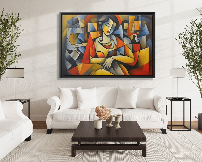 Canvas Print Picasso Cubism Wall Art Home Art Decor Extra Large Canvas ...