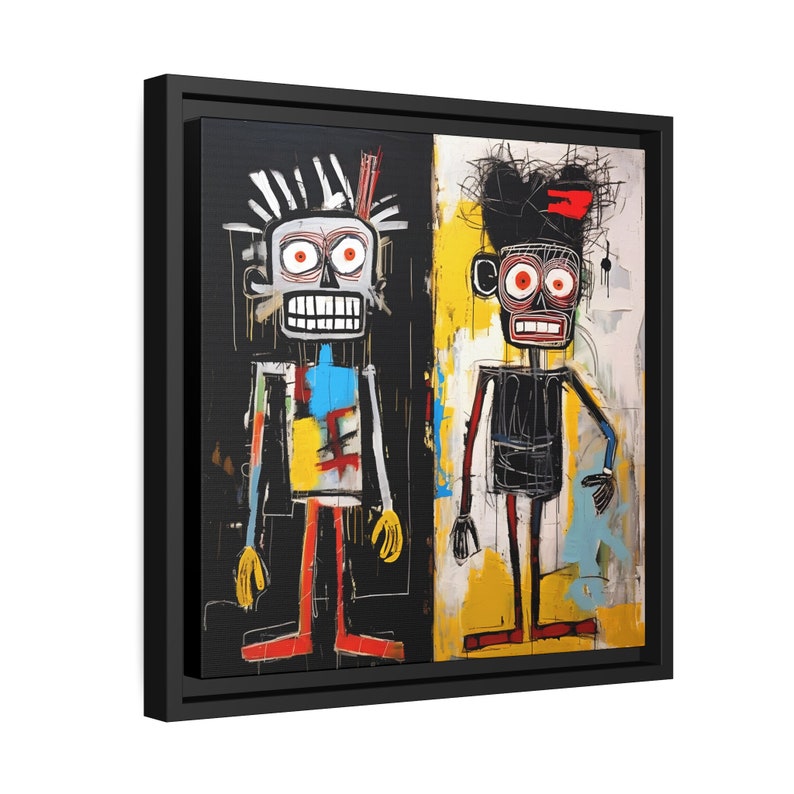 Jean Michel Basquiat Canvas Neo Expressionism Modern Canvas Print Basquiat Large Wall Art Decor ...