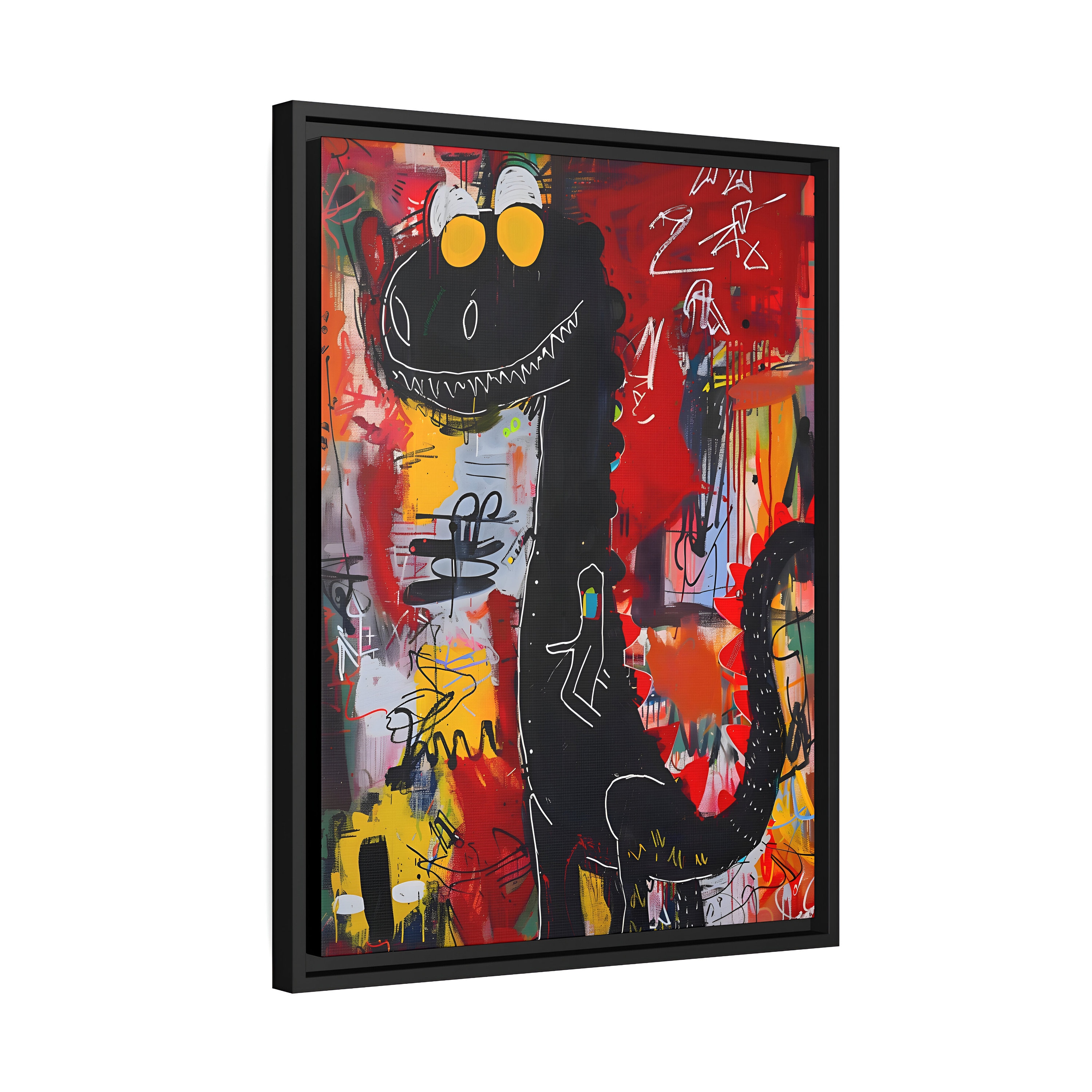 Wall Art Basquiat Print Canvas Basquiat Modern Art Extra Large Canvas ...
