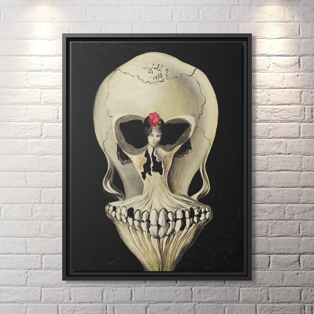 Canvas Print Surrealist Skull Art Salvador Dali Print Extra Large ...
