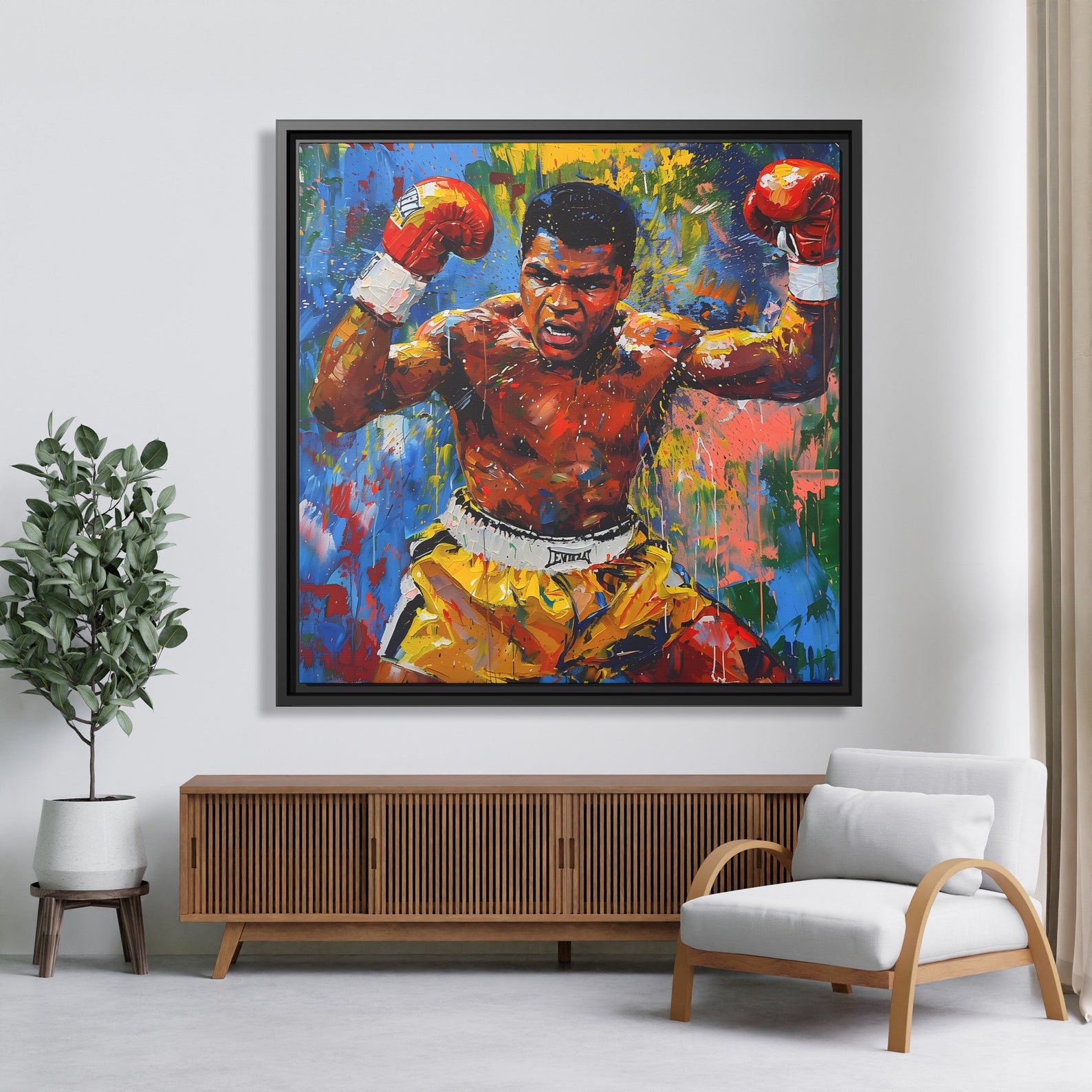 Canvas Print Muhammad Ali Wall Art Boxing Ali Canvas Print Extra Large ...
