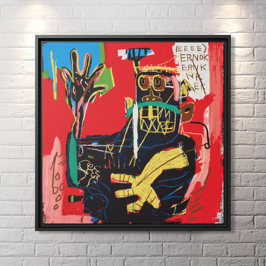 Wall Art Basquiat Canvas Banksy Print Extra Large Painting Basquiat Pop Culture Wall Art ...