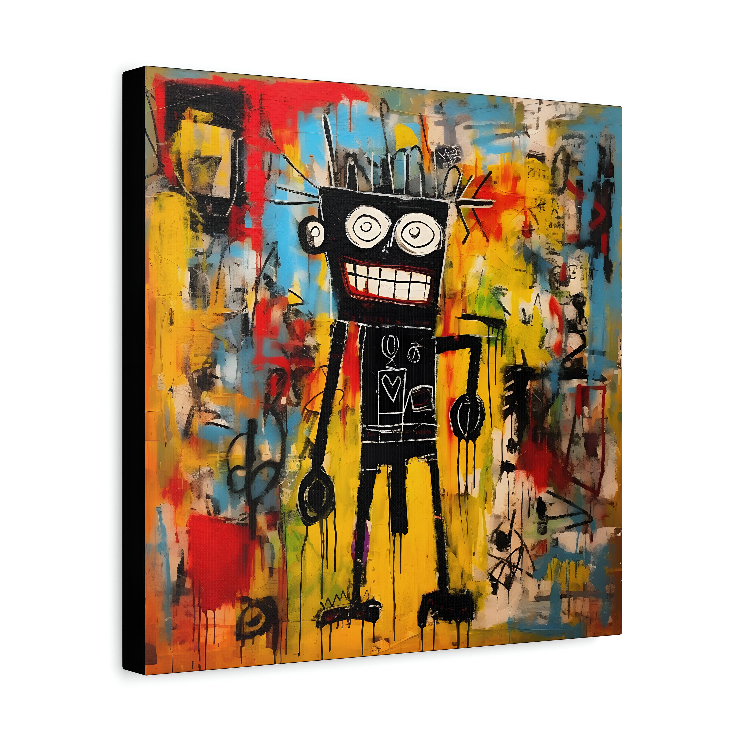 Jean Michel Basquiat Canvas Neo Expressionism Modern Canvas Print Basquiat Large Wall Art Decor ...