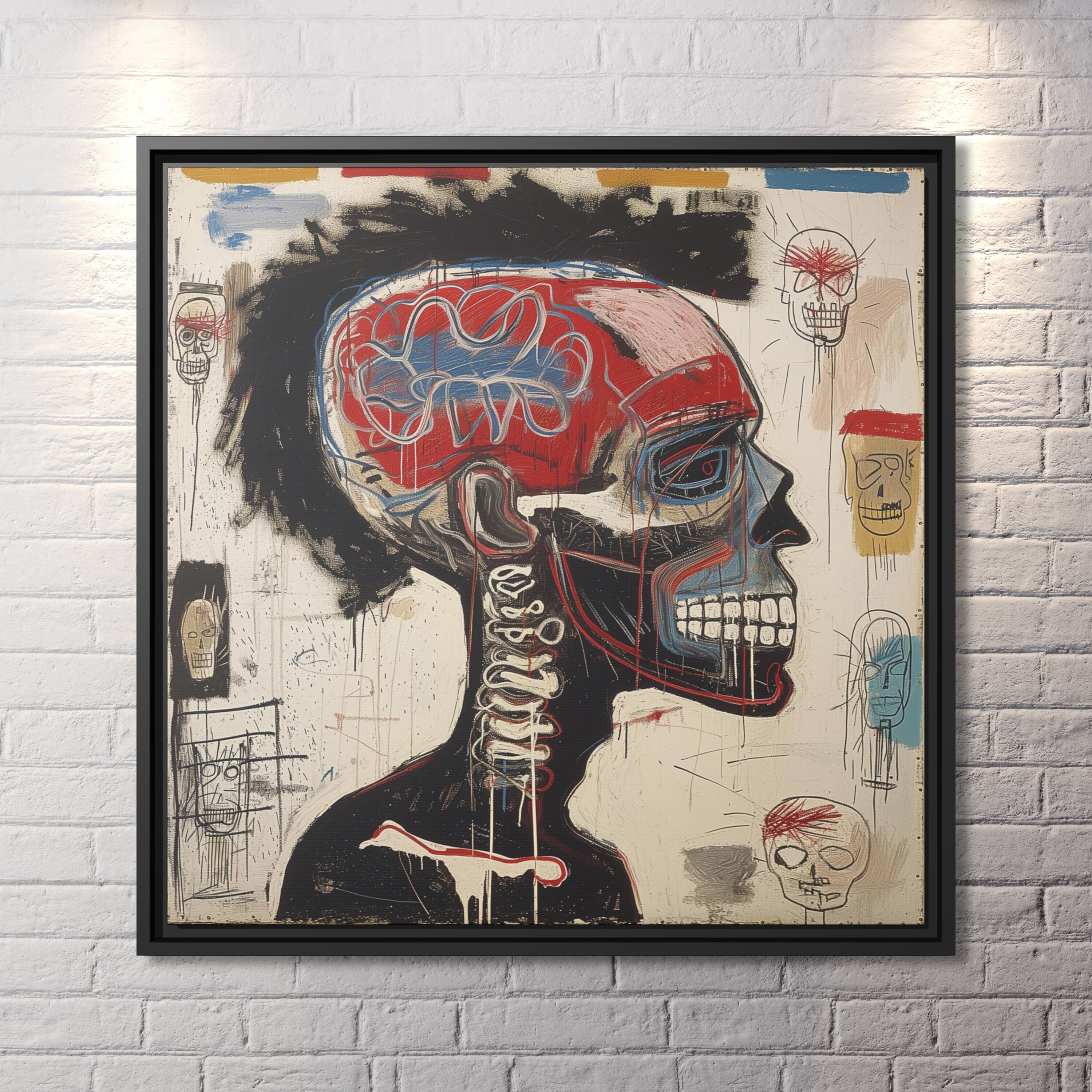 Wall Art Basquiat Print Canvas Basquiat Modern Art Extra Large Canvas ...