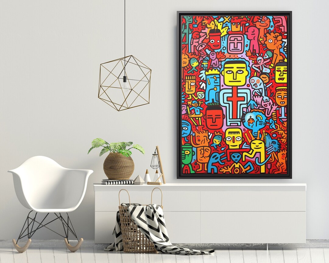 Keith Haring Wall Art Haring Pop Art Keith Haring Pop Artwork Pop ...