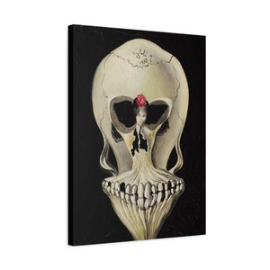 Canvas Print Surrealist Skull Art Salvador Dali Print Extra Large ...