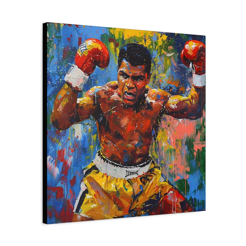 Canvas Print Muhammad Ali Wall Art Boxing Ali Canvas Print Extra Large ...
