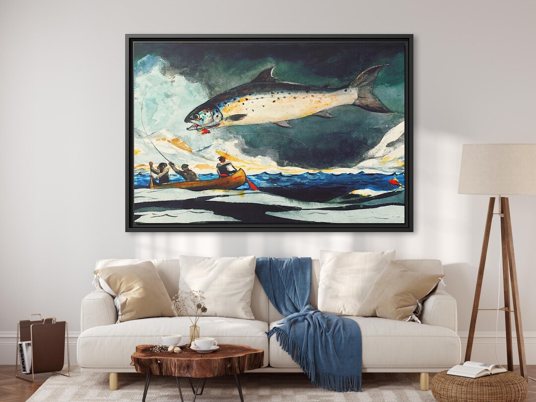 Winslow Homer A Good Pool Saguenay River Winslow Homer Artwork Sea ...