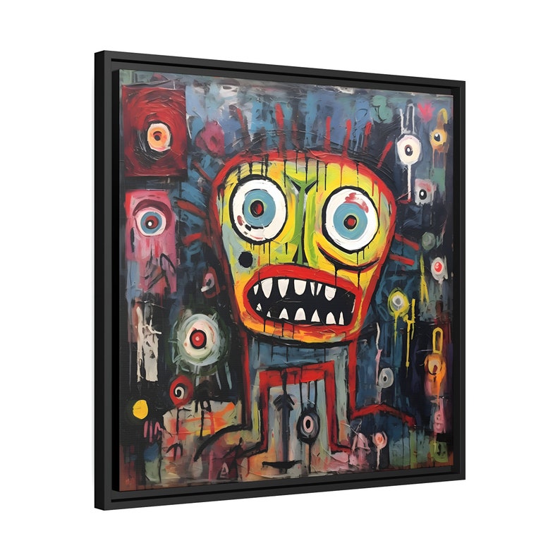 Wall Art Basquiat Print Canvas Basquiat Modern Art Extra Large Canvas ...