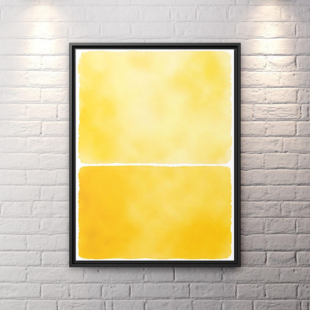 Mark Rothko Canvas Print Rothko Painting Modern Abstract Yellow Rothko ...