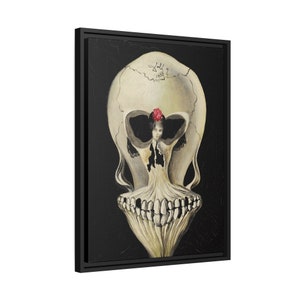 Canvas Print Surrealist Skull Art Salvador Dali Print Extra Large ...