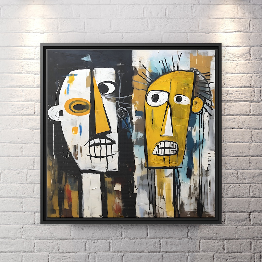 Wall Art Basquiat Print Canvas Basquiat Modern Art Extra Large Canvas ...