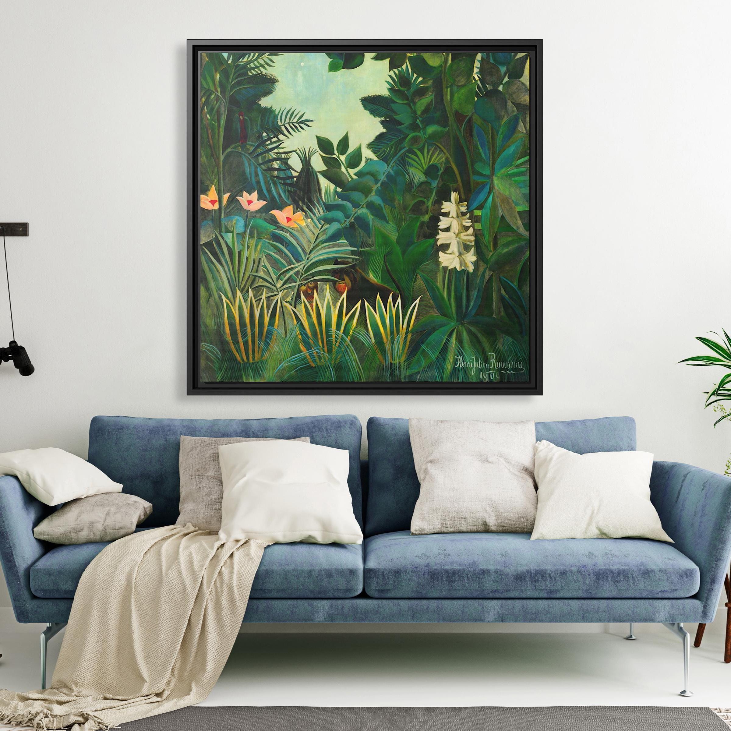 Henri Rousseau the Equatorial Jungle Henri Rousseau Famous Painting ...