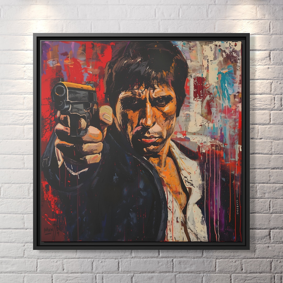 Scarface Wall Art Al Pacino Gangster Poster Scarface Mafia Art Mob ...