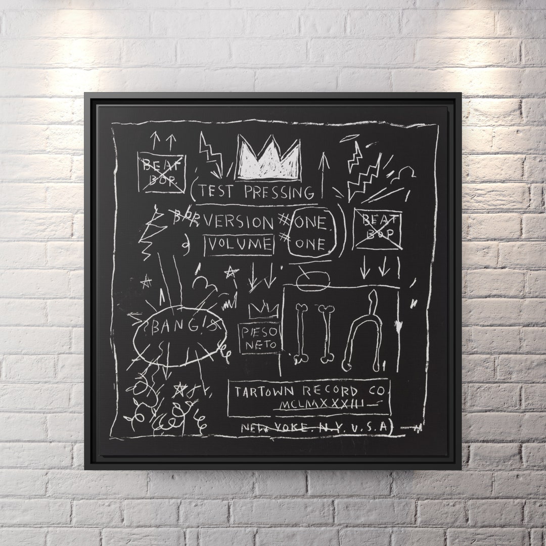 Wall Art Basquiat Print Canvas Basquiat Modern Art Extra Large Canvas ...