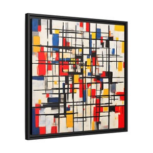 Piet Mondrian Art Famous Abstract Art Mondrian Wall Art Bauhaus Print ...
