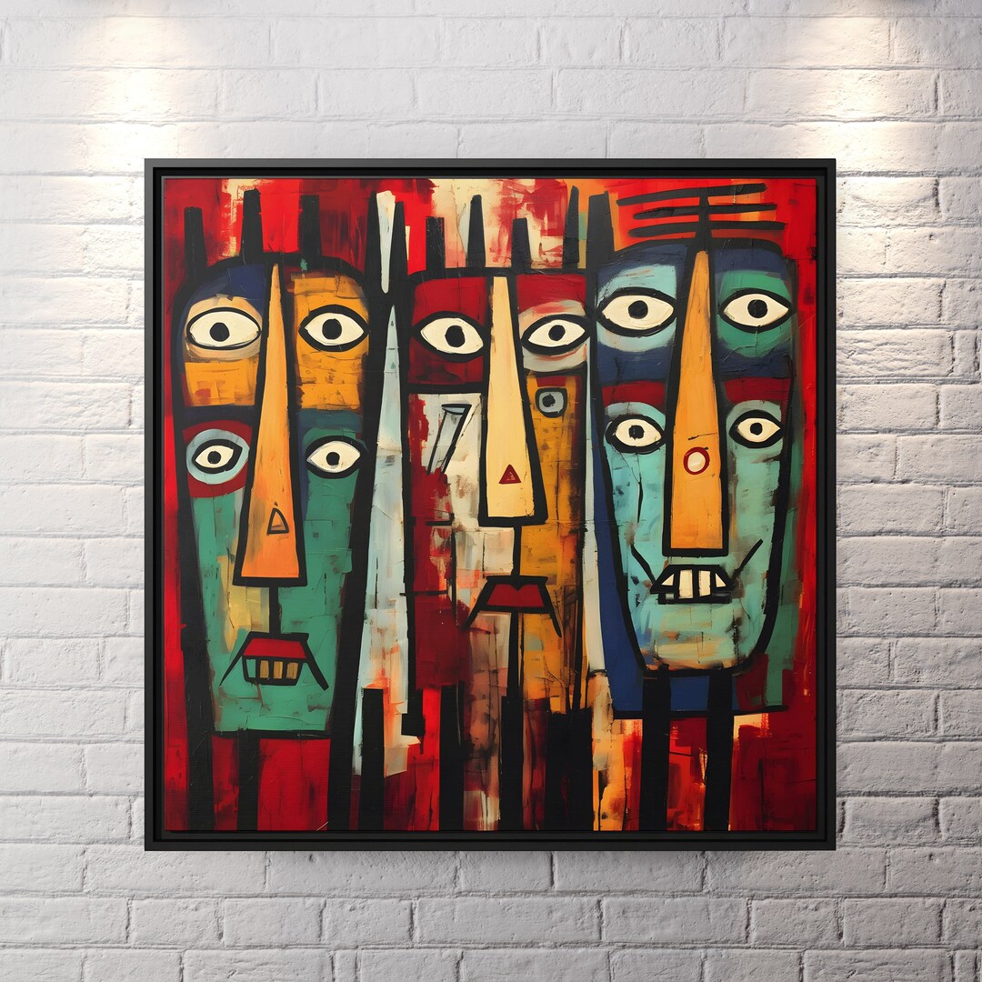 Jean Michel Basquiat Canvas Neo Expressionism Modern Canvas Print Basquiat Large Wall Art Decor ...