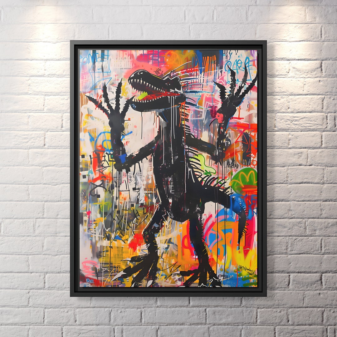 Wall Art Basquiat Print Canvas Basquiat Modern Art Extra Large Canvas ...