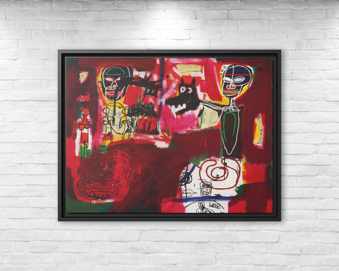 Wall Art Basquiat Print Canvas Basquiat Modern Art Extra Large Canvas ...