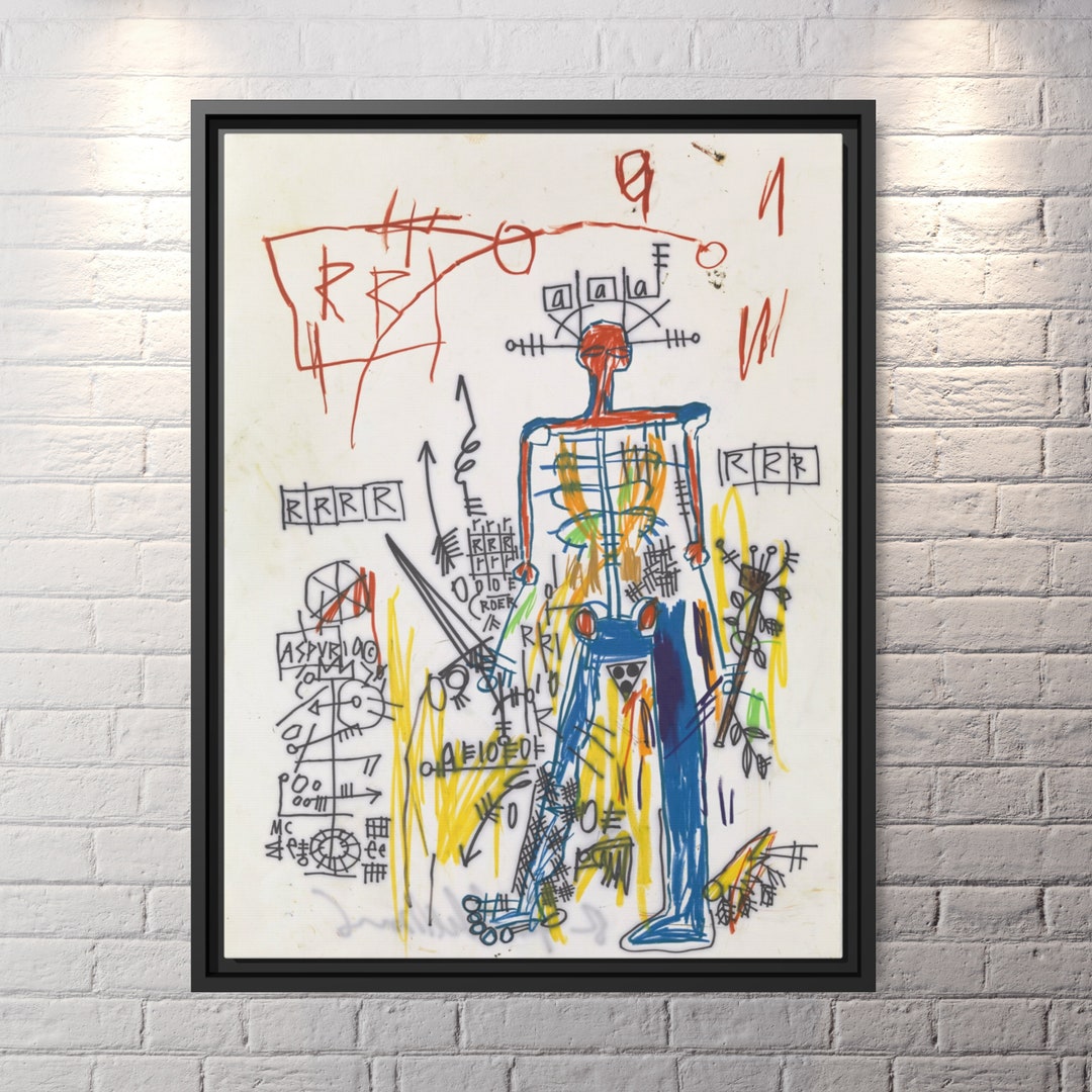 Wall Art Basquiat Print Canvas Basquiat Modern Art Extra Large Canvas Bedroom Painting Basquiat ...