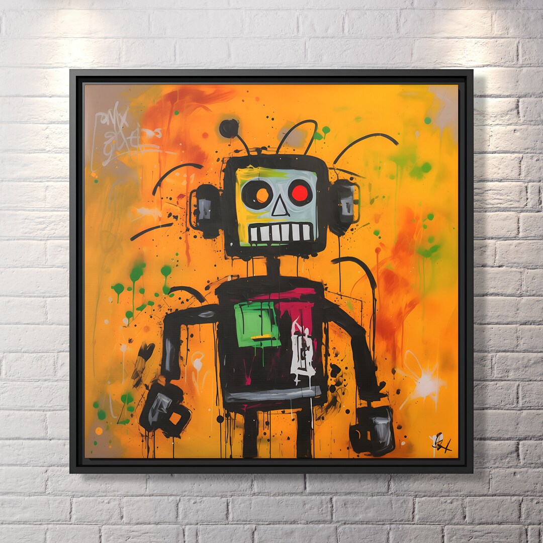 Jean Michel Basquiat Canvas Neo Expressionism Modern Wall Art Print Basquiat Large Art Decor ...