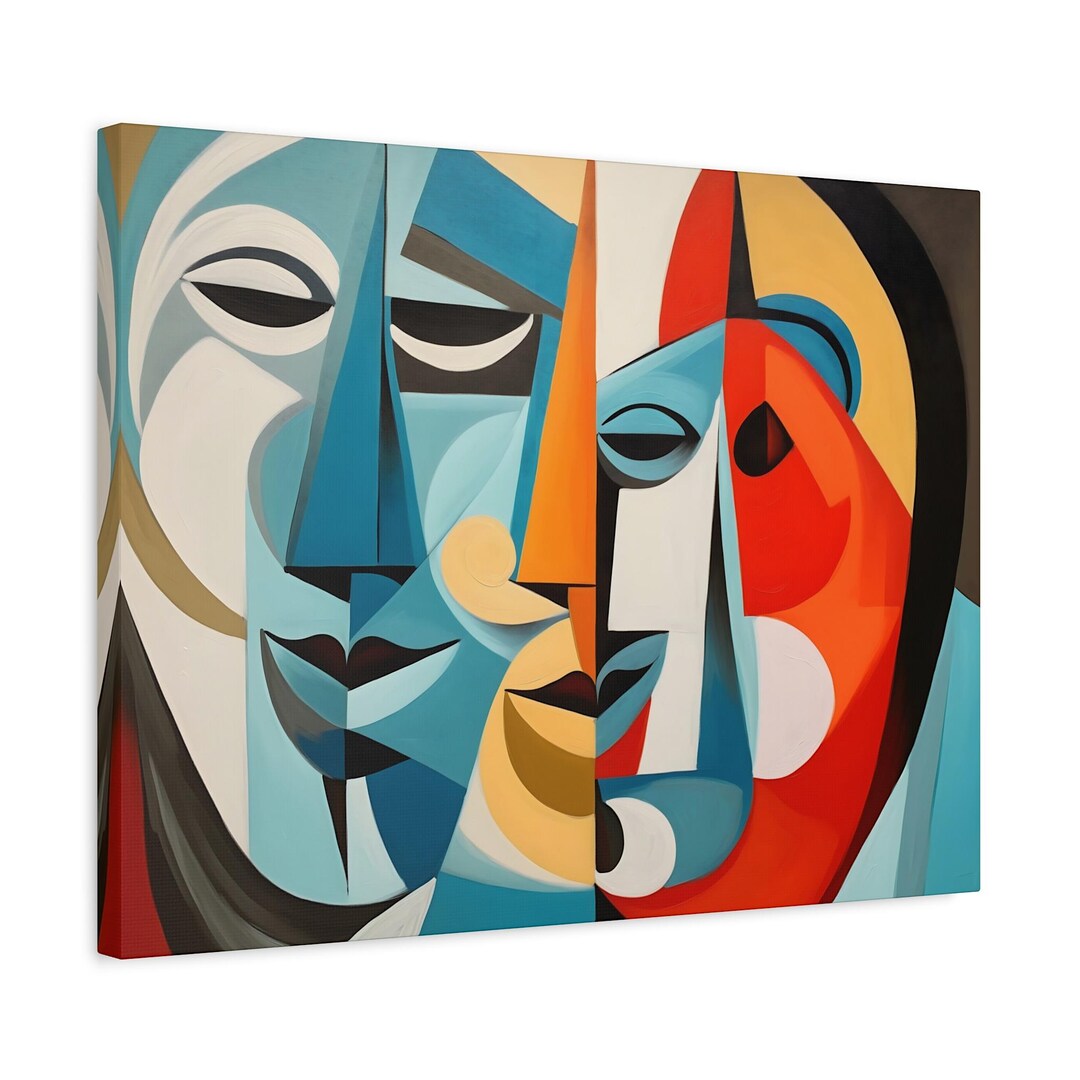 Cubist Painting Pablo Picasso Pint Wall Art Picasso Cubist Artwork ...