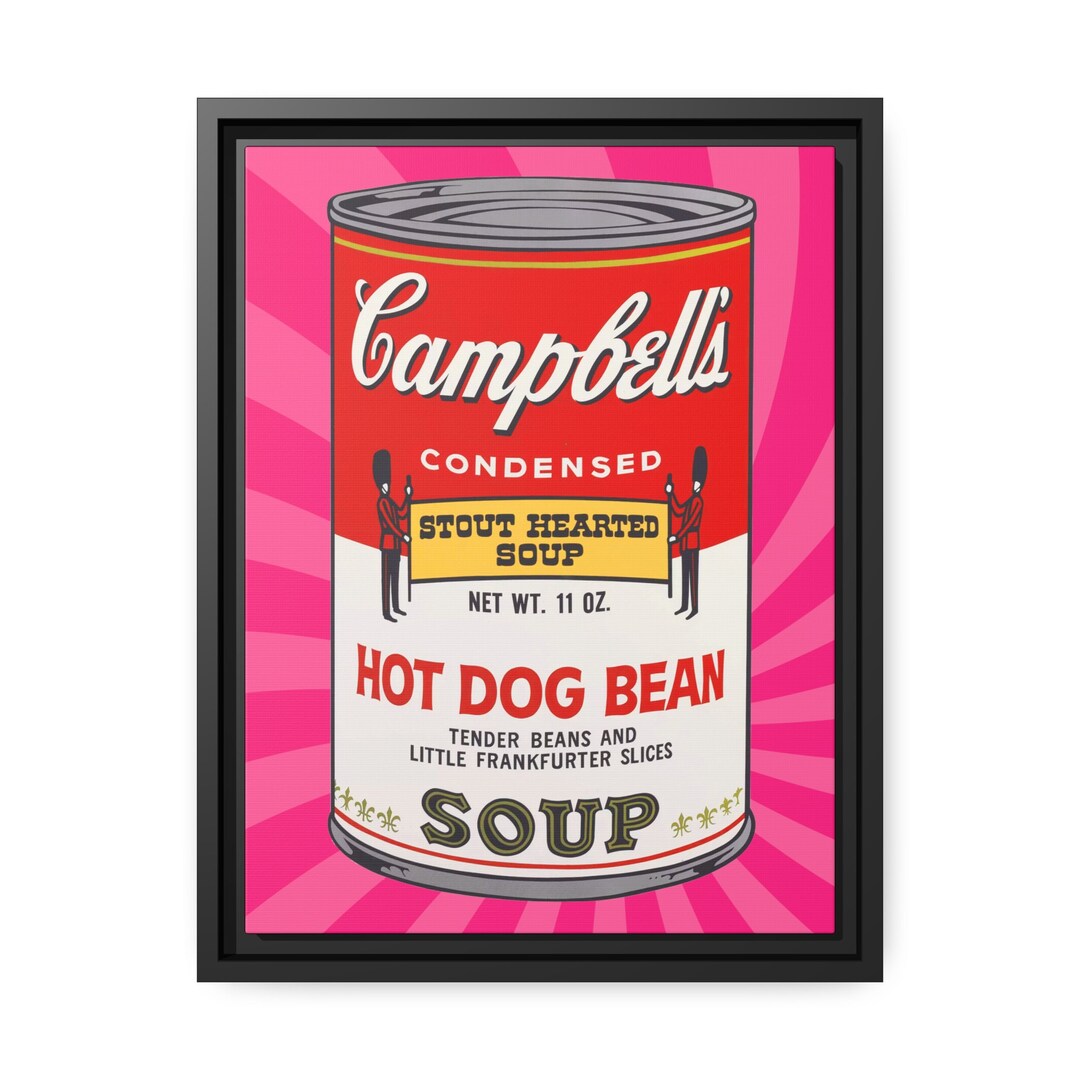 Pop Art Campbell Soup Andy Warhol Canvas Print Modern Wall Art Large ...