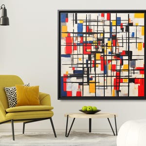 Piet Mondrian Art Famous Abstract Art Mondrian Wall Art Bauhaus Print ...