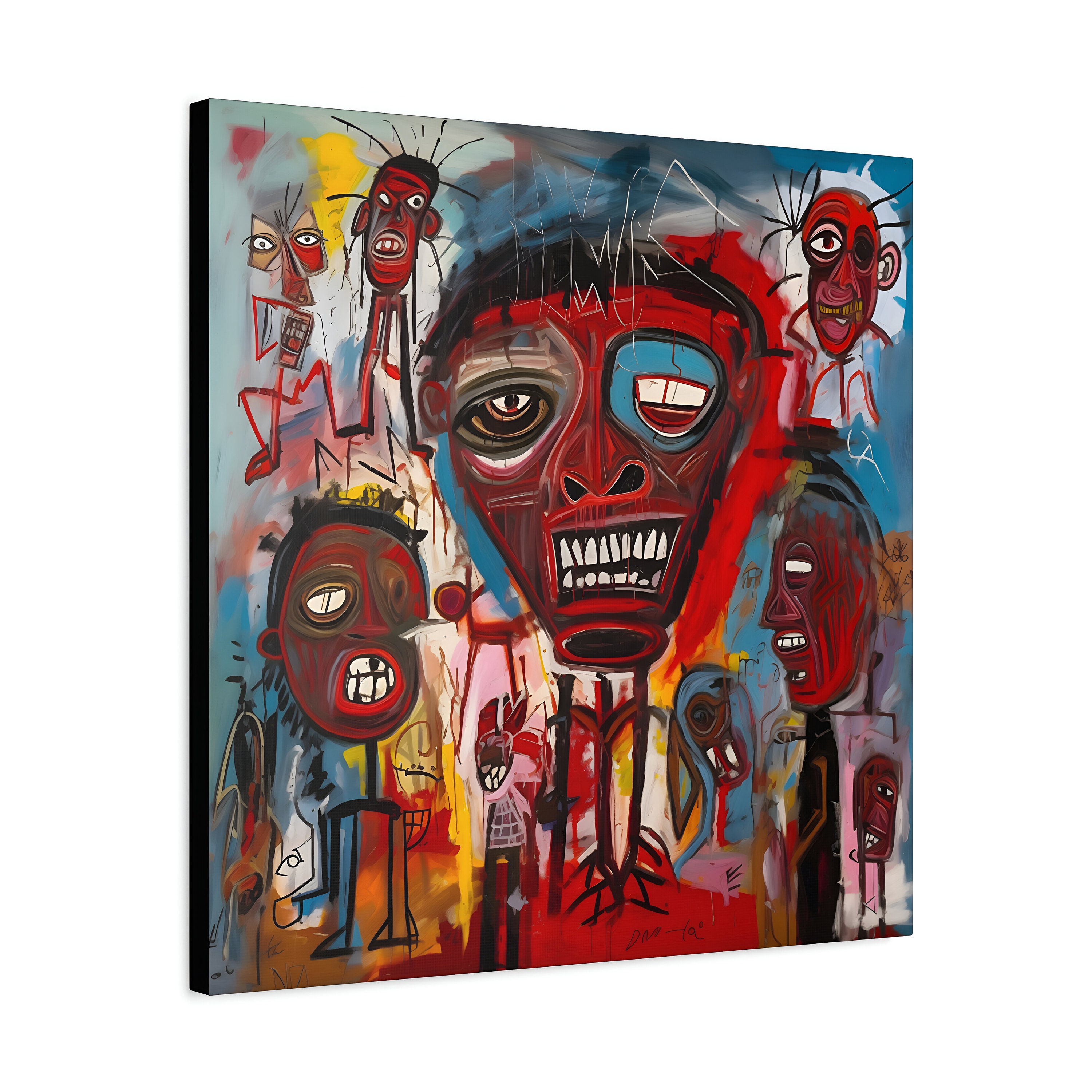 Wall Art Basquiat Print Canvas Basquiat Modern Art Extra Large Canvas ...
